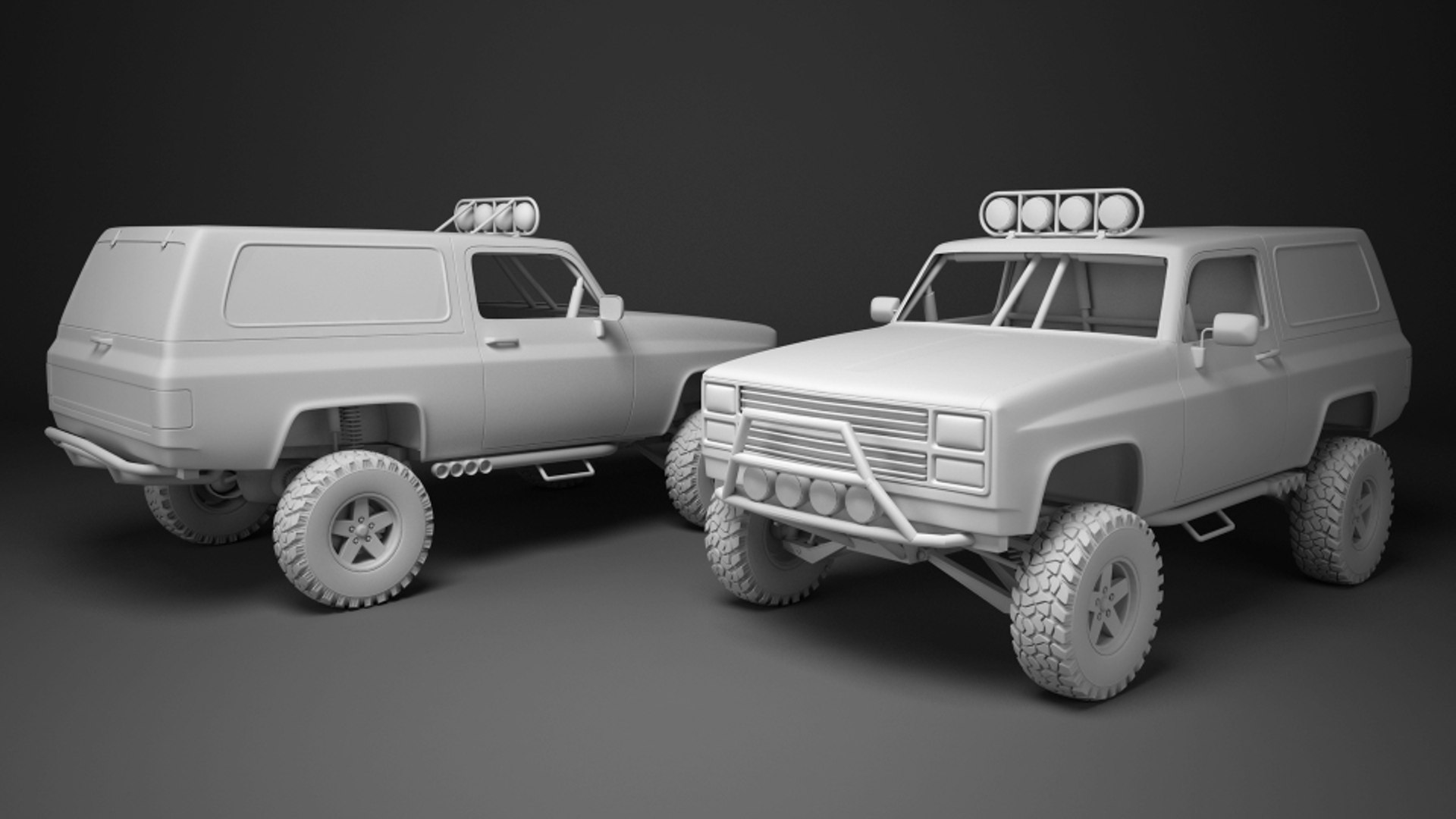 3d Model Off-road Racing Cars