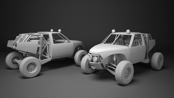 3d model off-road racing cars