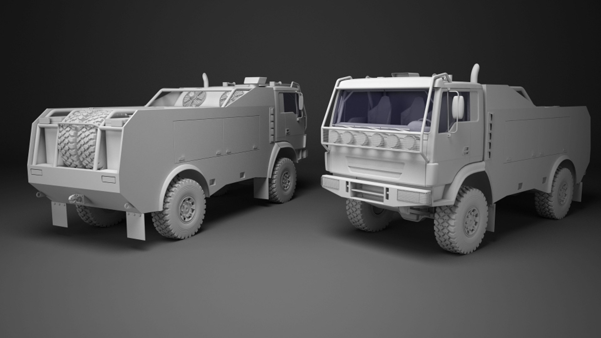 3d Model Off-road Racing Cars