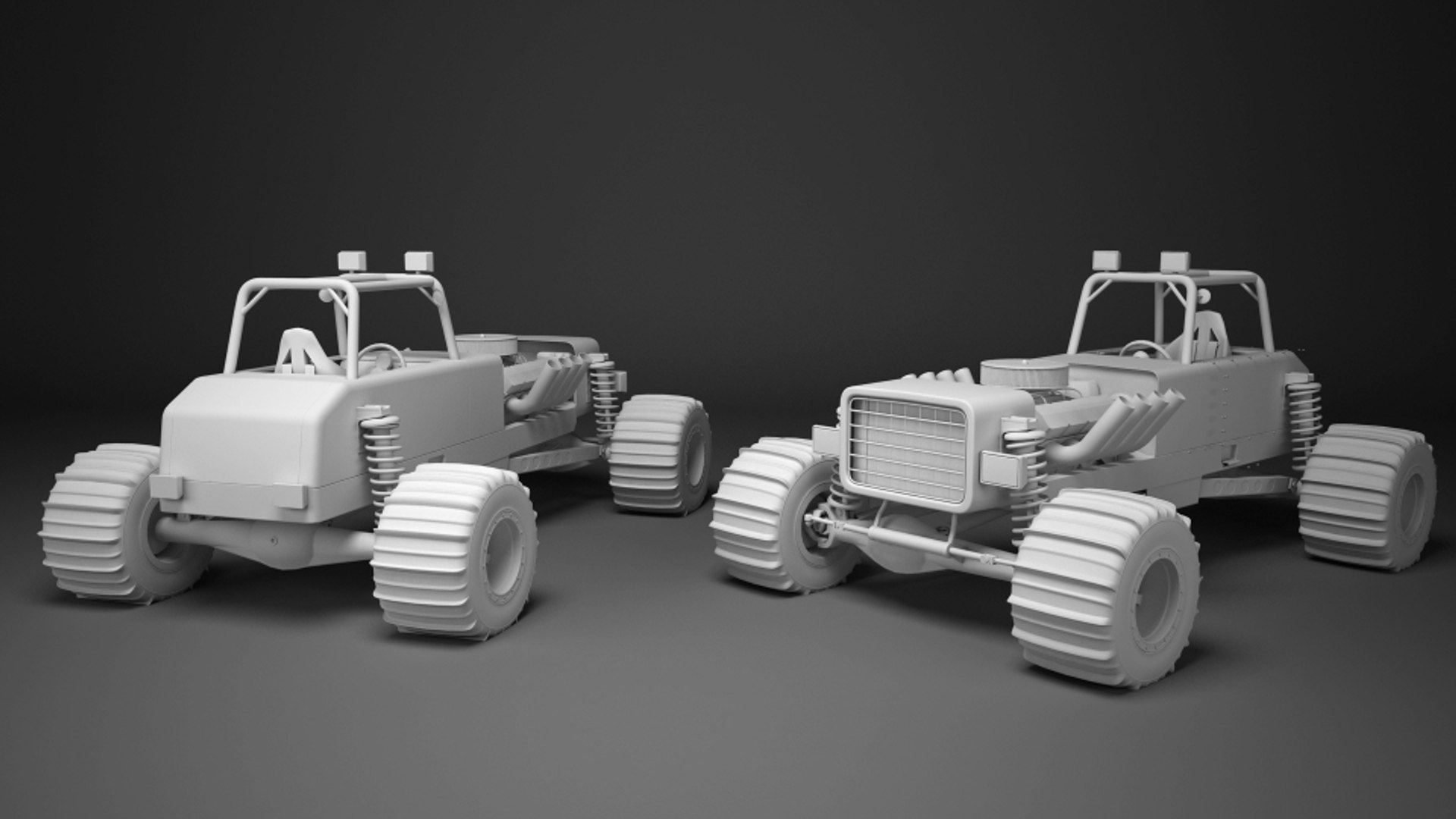 3d Model Off-road Racing Cars