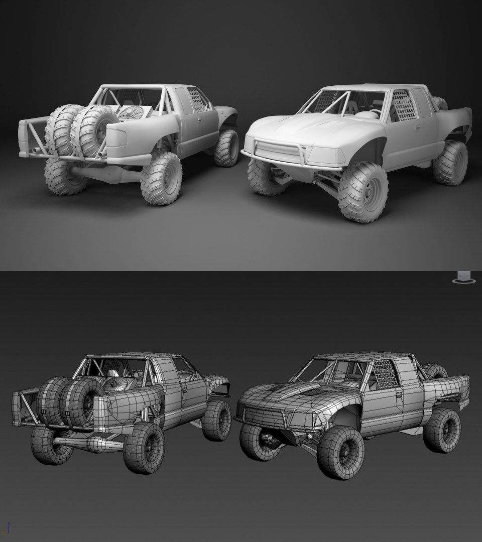 3d Model Off-road Racing Cars