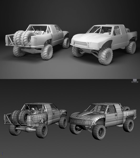3d model off-road racing cars