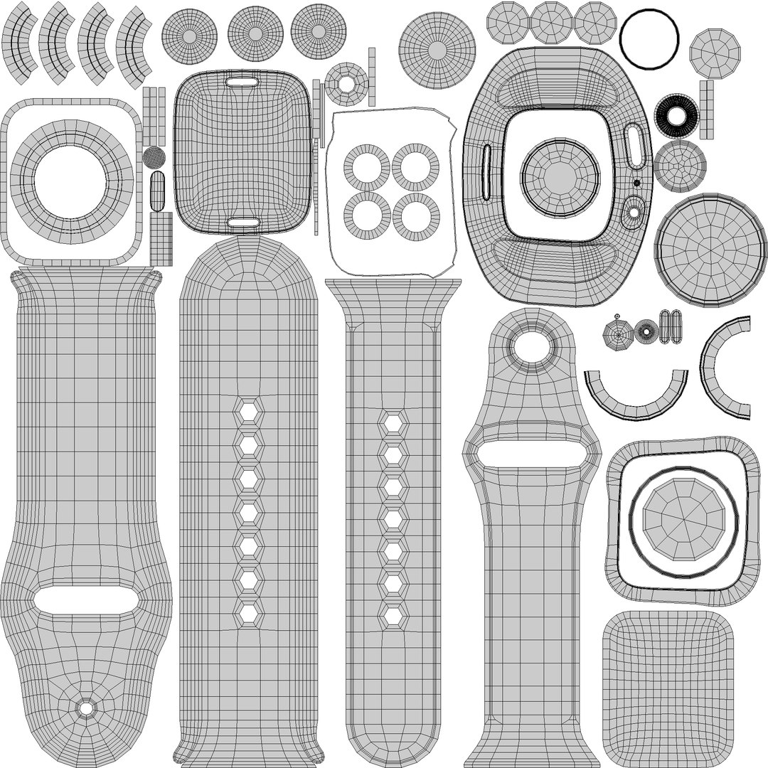 Apple Watch Series 9 Sport Band Midnight Color 3D Model - TurboSquid ...
