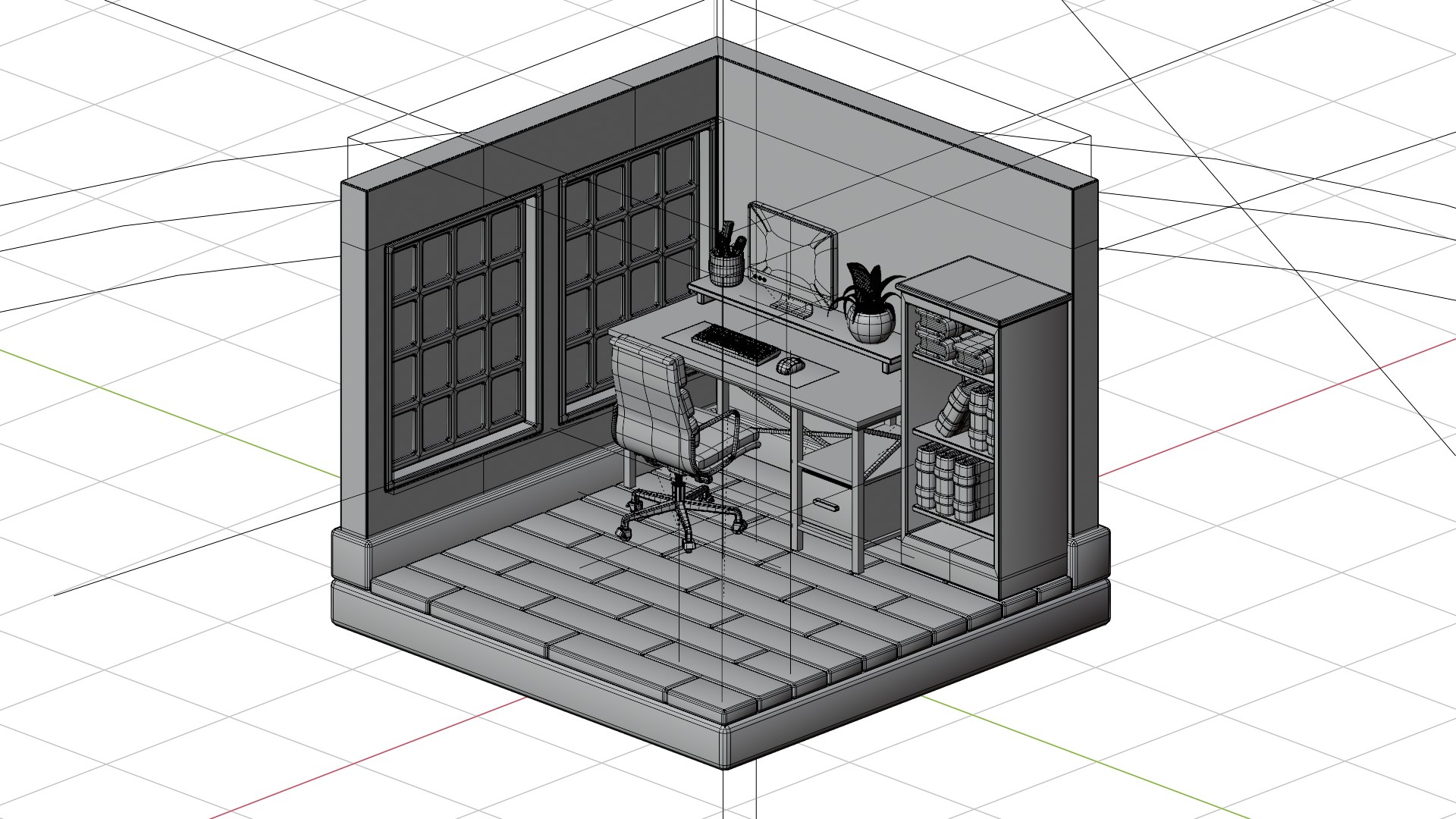 3D Workspace Room - TurboSquid 2299897