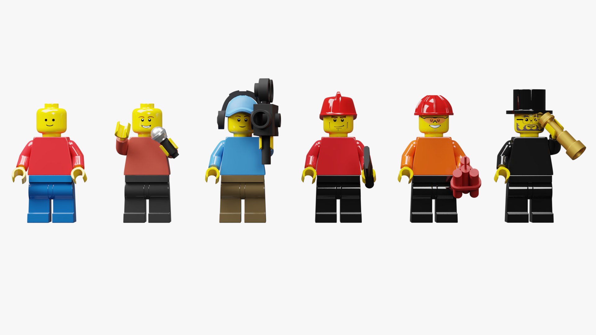 Lego Minifigs 3D Model - TurboSquid 1608787