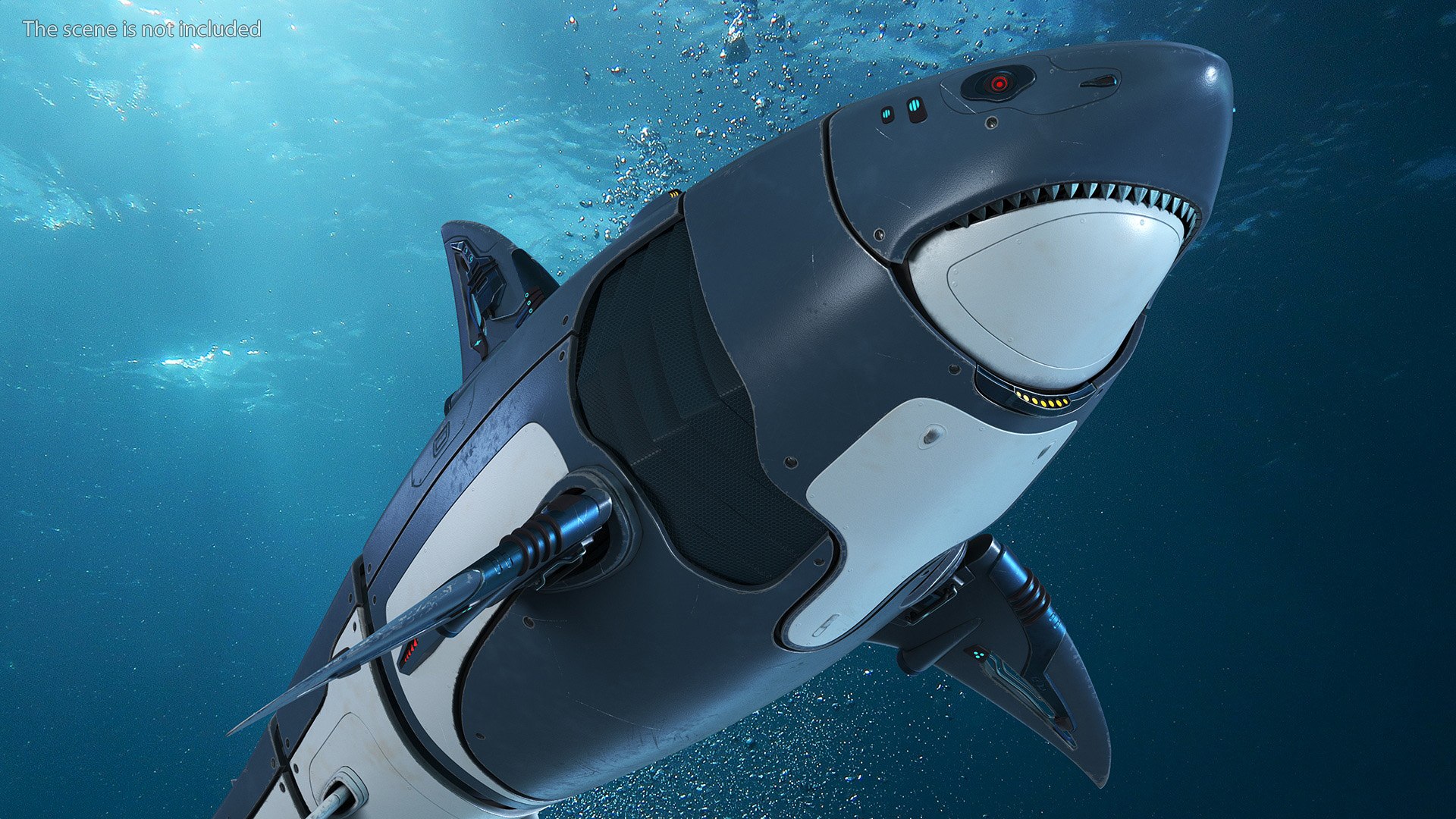3D Shark Robot Rigged Model - TurboSquid 2199192
