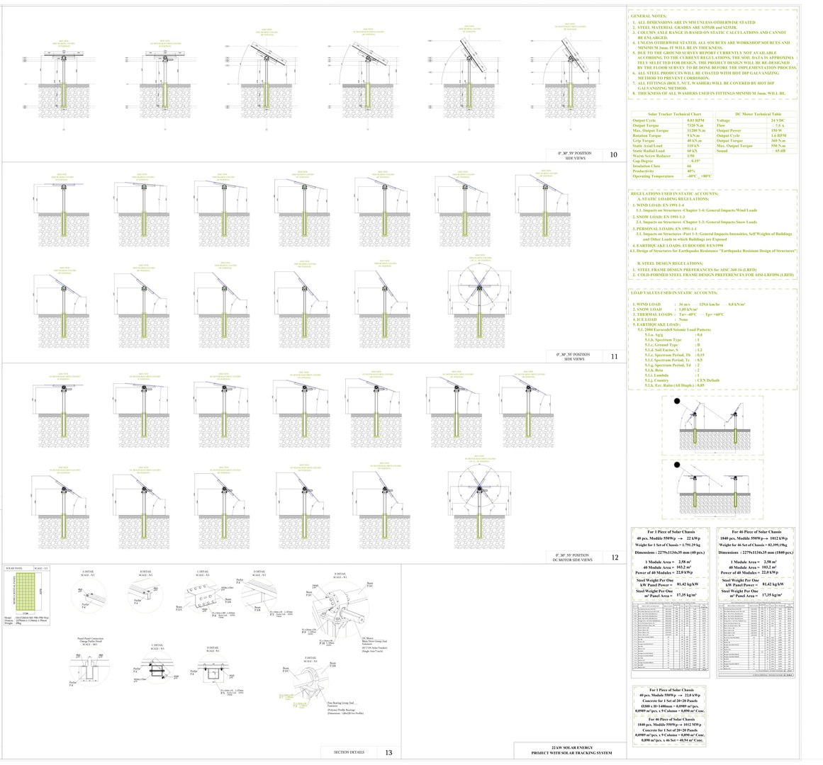 3D 1 MW Solar Tracker System Project Type 1 - TurboSquid 2198270