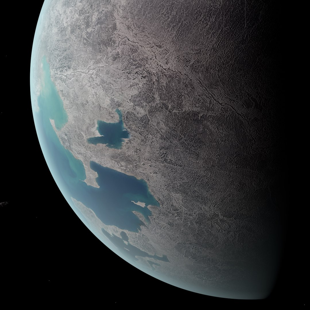 Fictional Alien Dwarf Planet 8k with Asteroids 3D model - TurboSquid ...