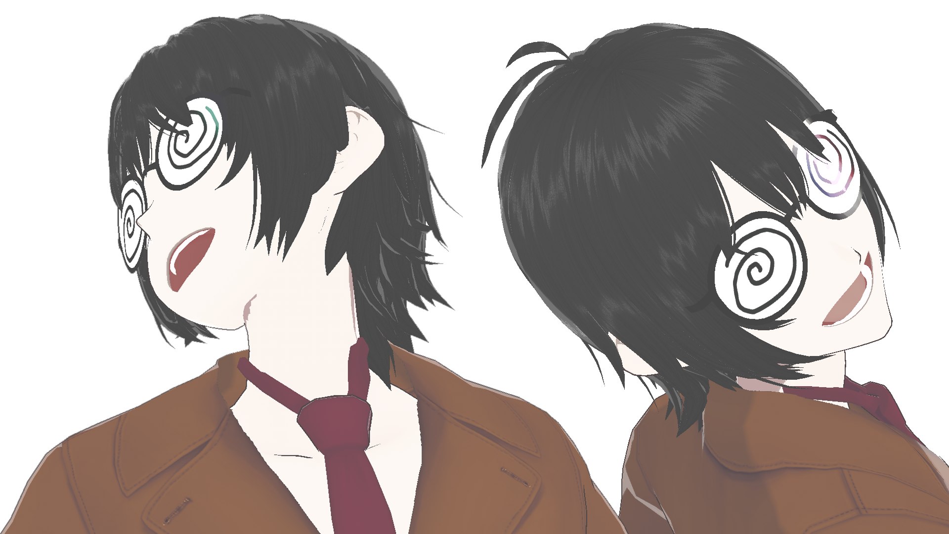 3D Anime Fan Otaku Detective - Chin San Model - TurboSquid 2479112