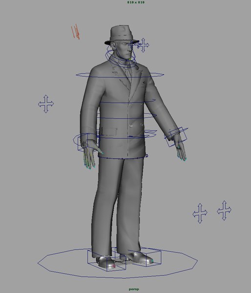 Gangster character 3D model - TurboSquid 1272284