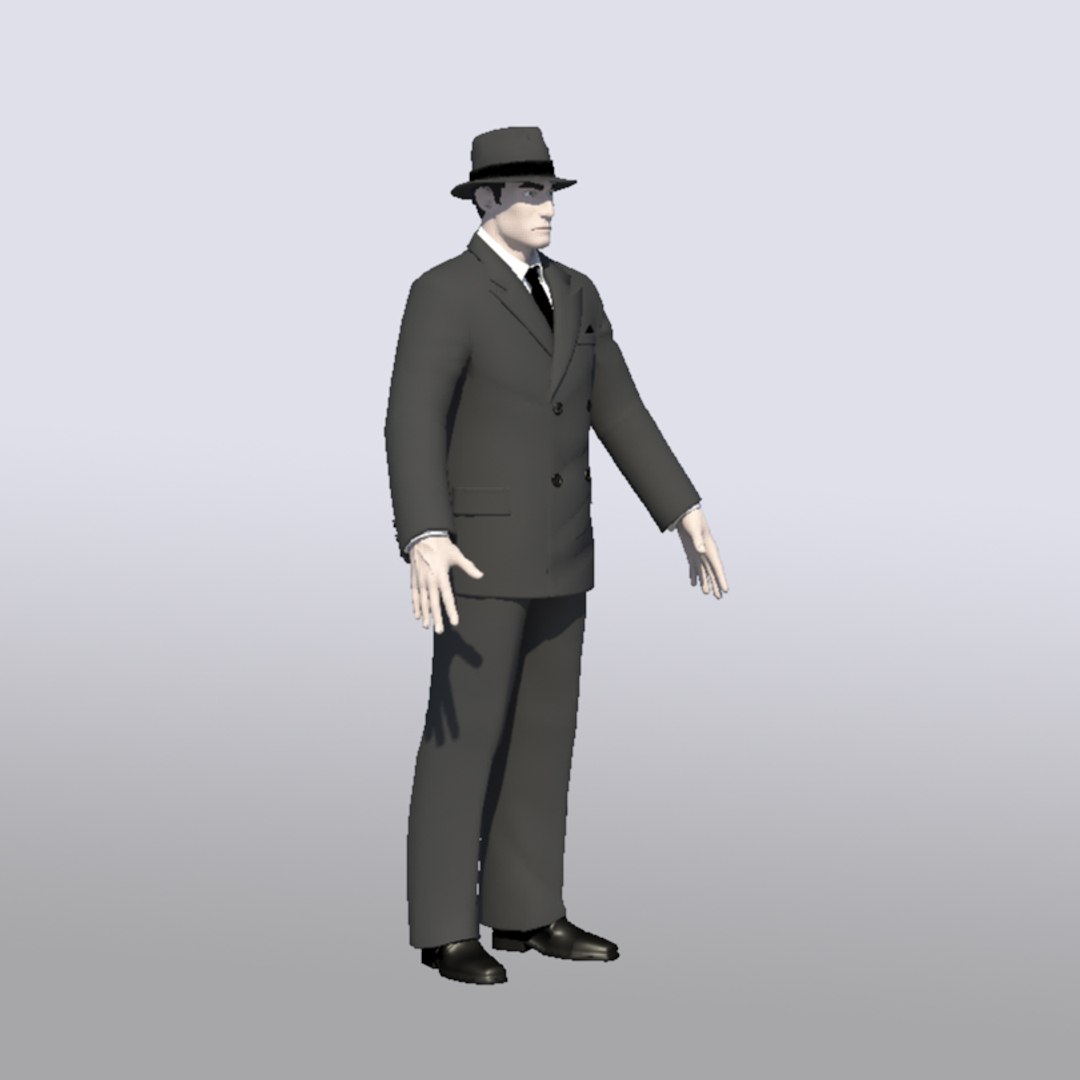 Gangster character 3D model - TurboSquid 1272284