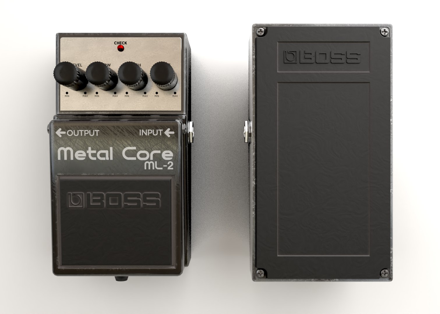 Boss Guitar Pedal Metal Core 3D Model - TurboSquid 2025277