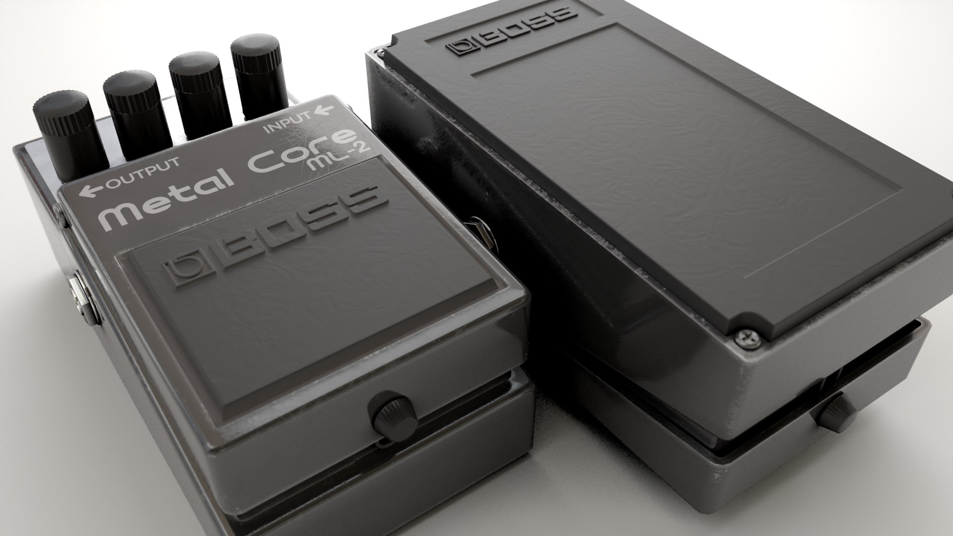 Boss Guitar Pedal Metal Core 3D Model - TurboSquid 2025277