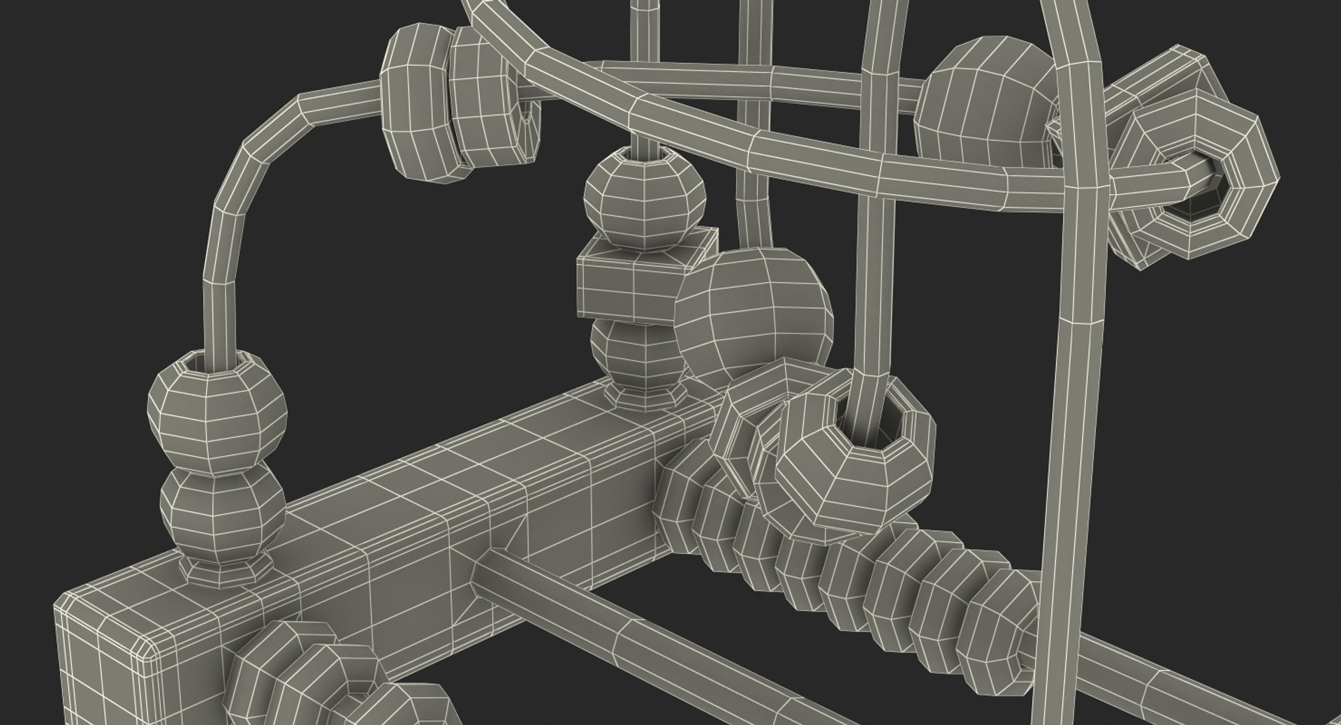3D colorful wooden educational wire model - TurboSquid 1375048