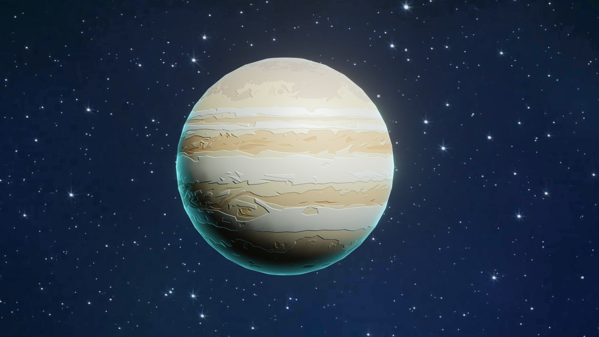 3D Stylized Planet Jupiter 2k 4k 8k Textures Model - TurboSquid 2130908