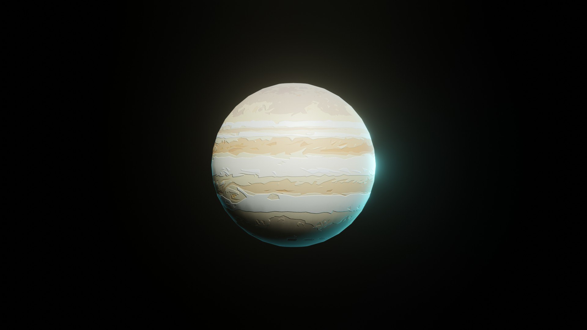 3D Stylized Planet Jupiter 2k 4k 8k Textures model - TurboSquid 2130908