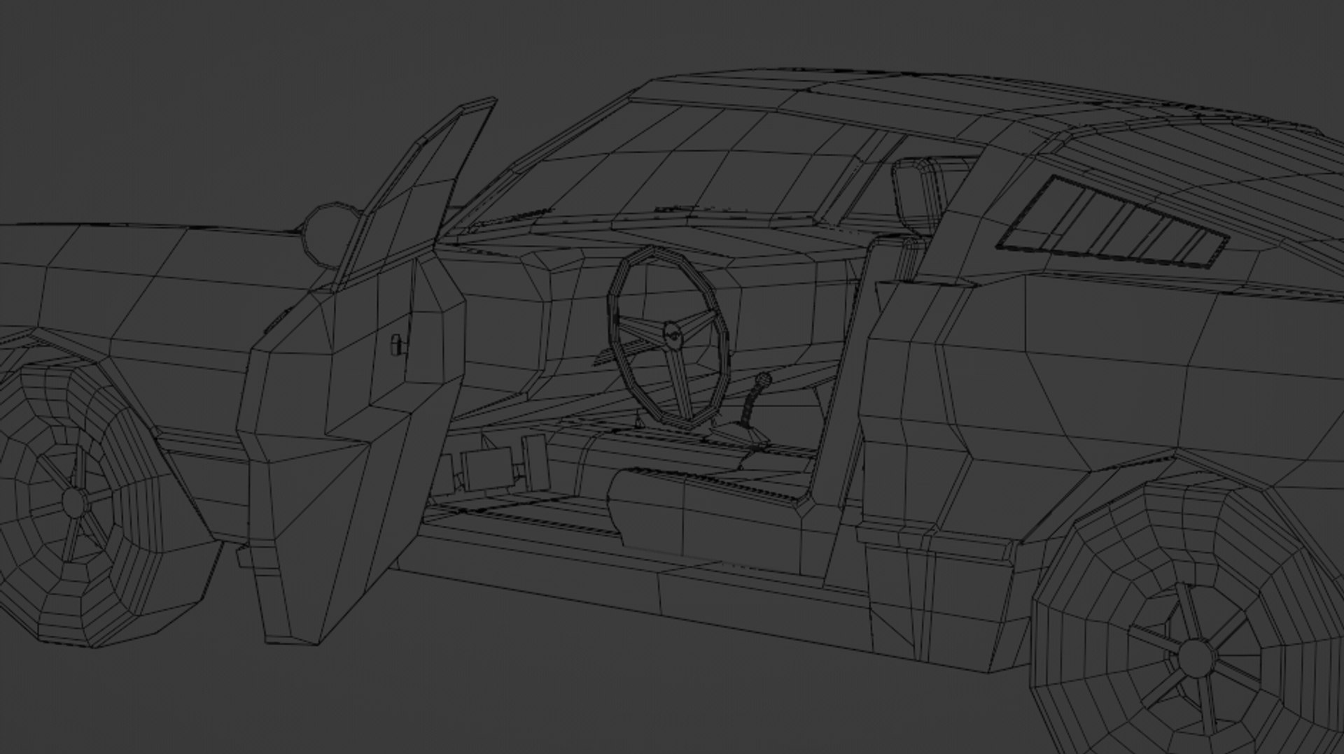 3D Low Poly-1996 Ford Mustang Model - TurboSquid 1944444