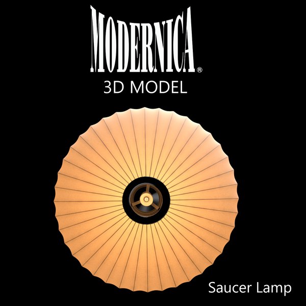 3d modernica saucer lamp model