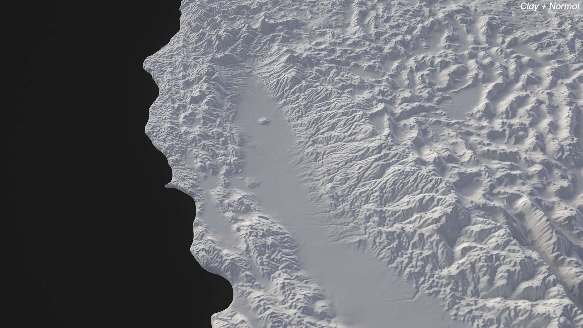 USA Mainland Realistic Satellite Map Model - TurboSquid 2515788