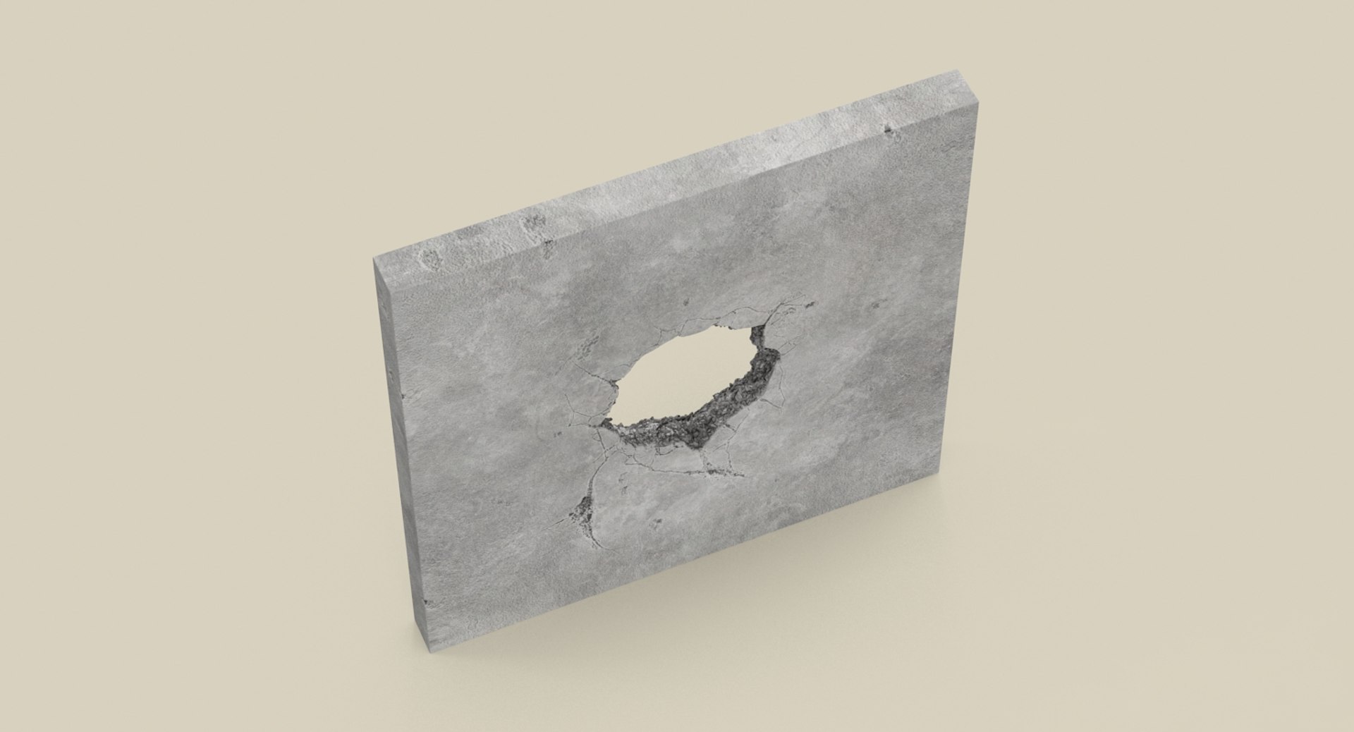 Structural Impact Concrete 3d Max