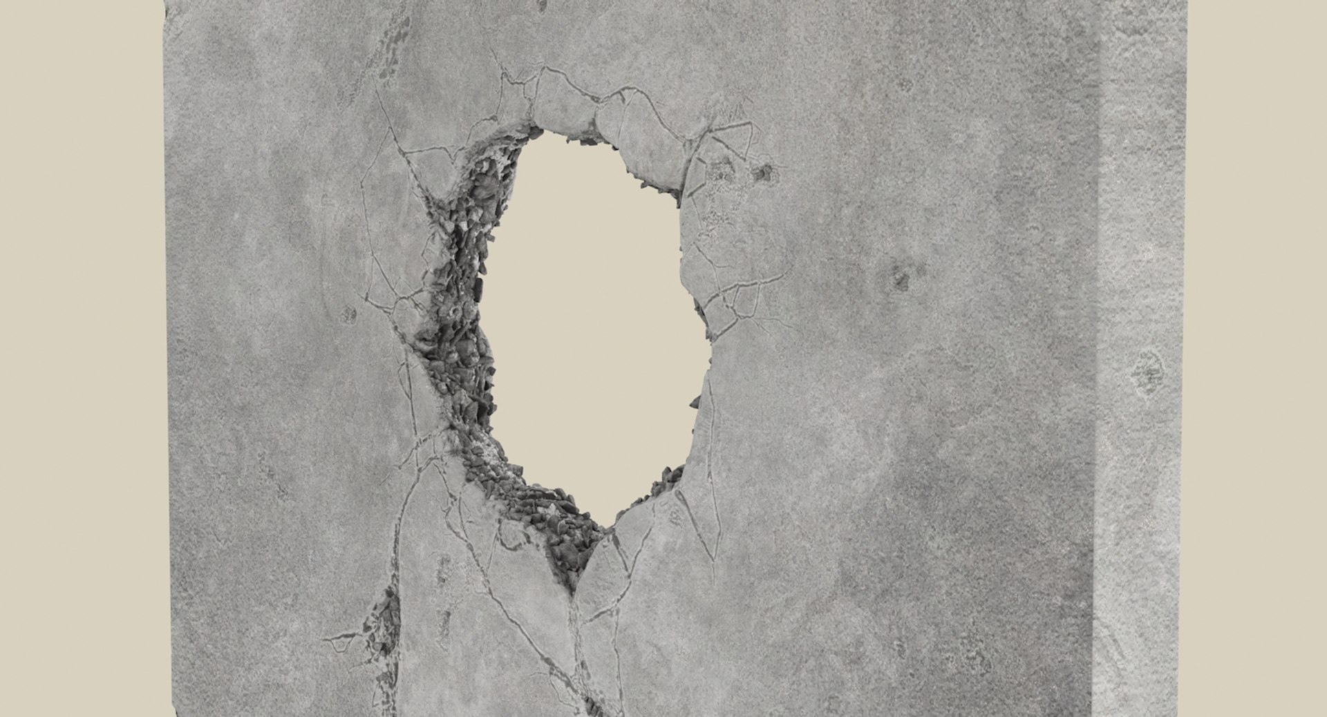 Structural Impact Concrete 3d Max