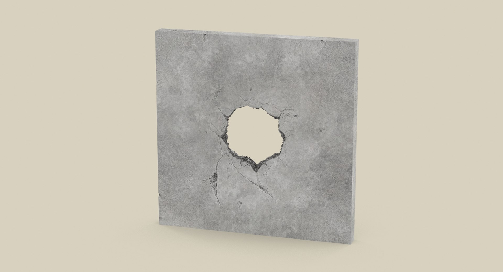 Structural Impact Concrete 3d Max