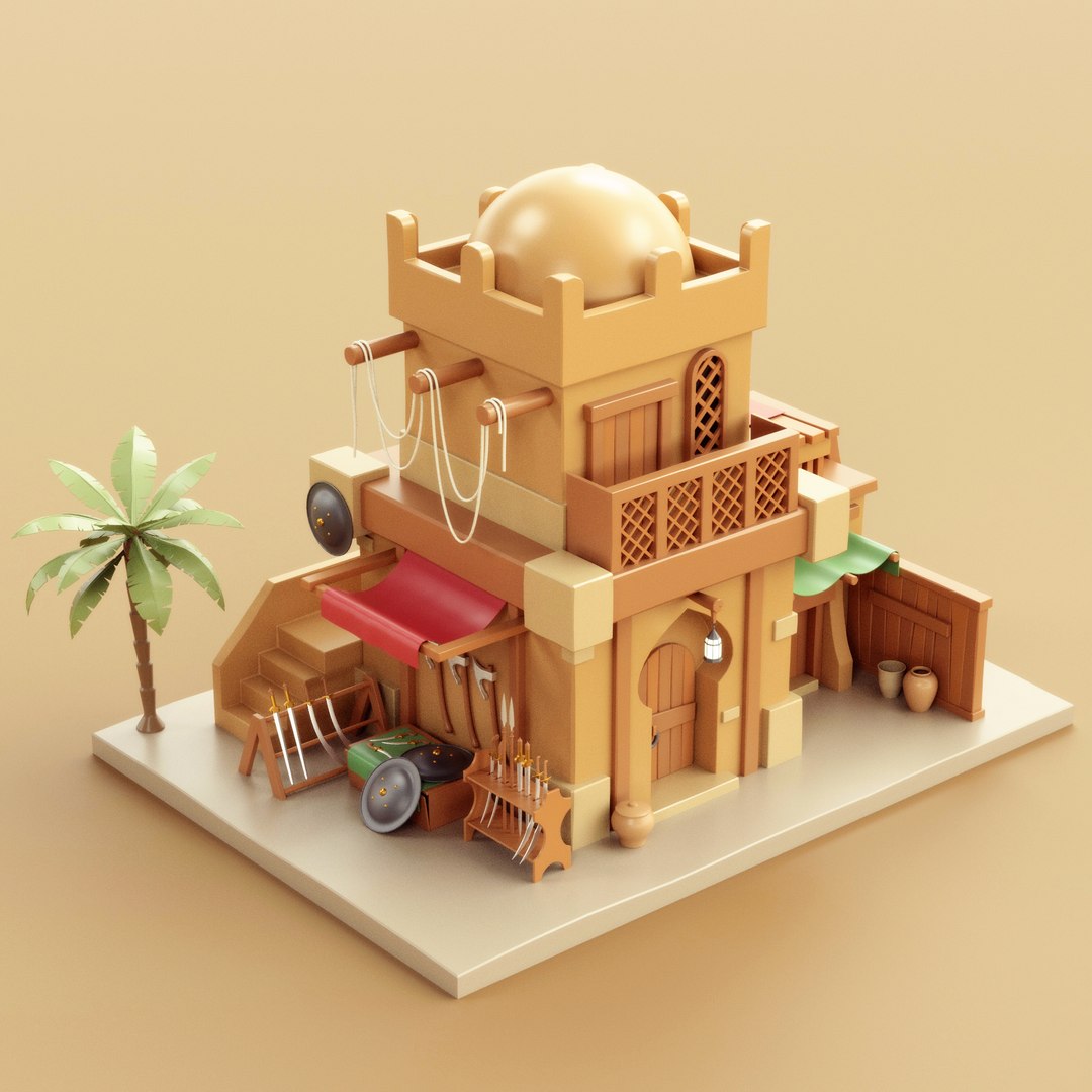 3D Arab Market 02 - TurboSquid 1840935