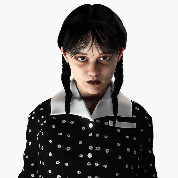 3D Wednesday Jenna Ortega 3D model - TurboSquid 2038907