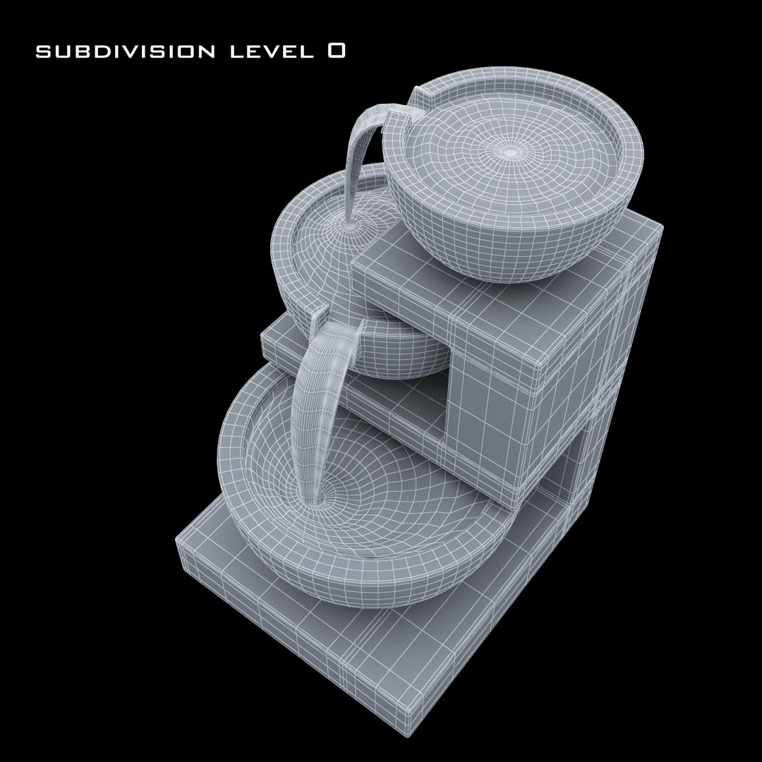 3d Small Fountain Water