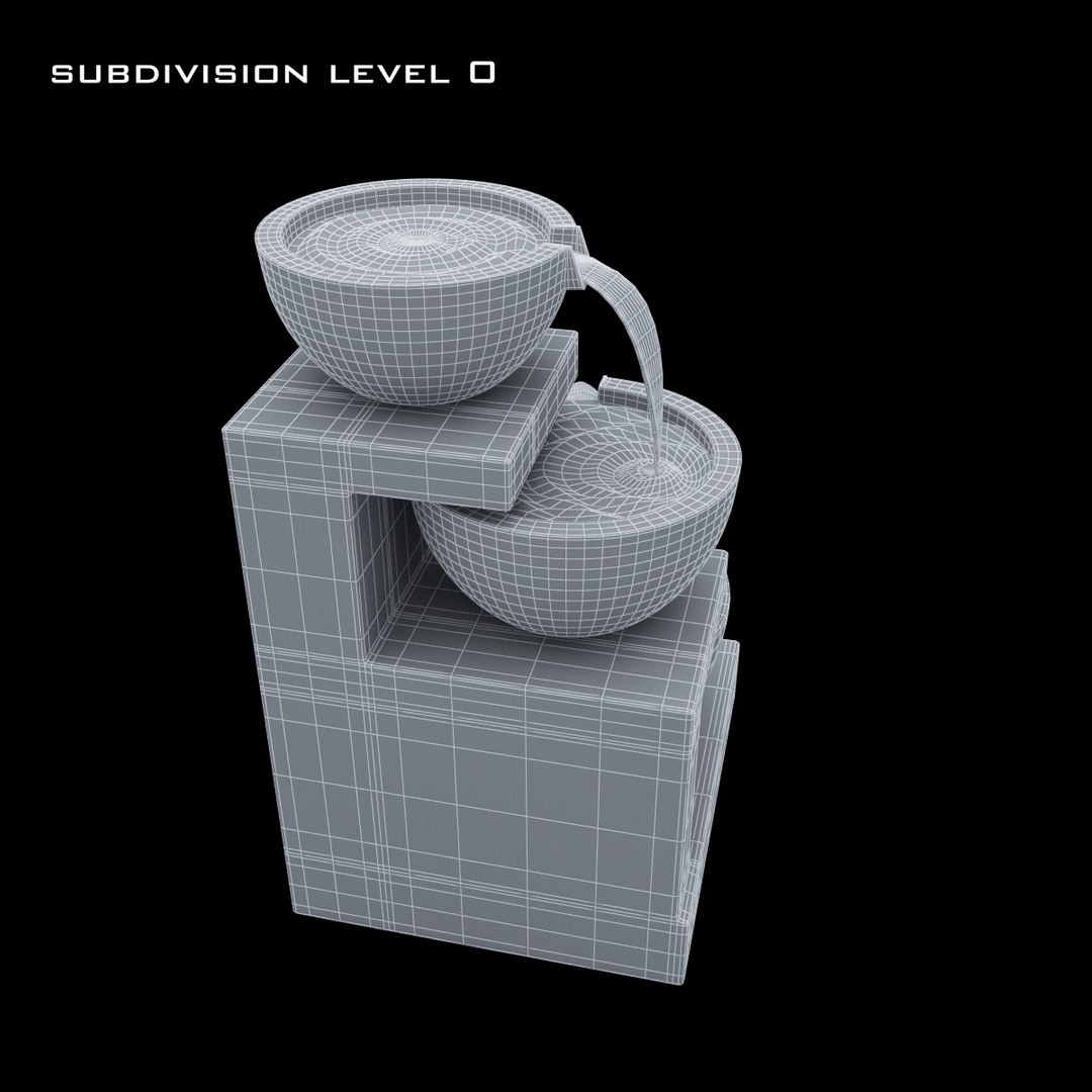 3d Small Fountain Water