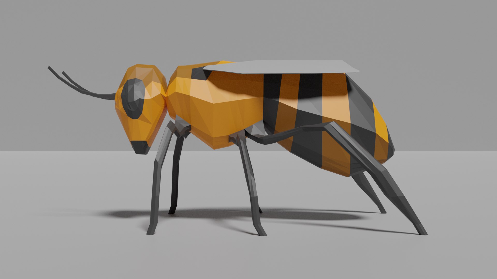 Low-poly Bee 3D - TurboSquid 1777195