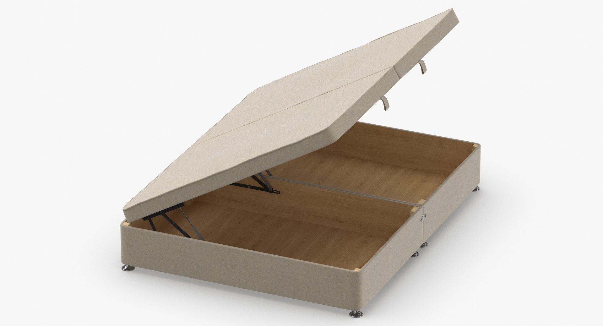 3D Bed Base 07 Open - TurboSquid 1479046