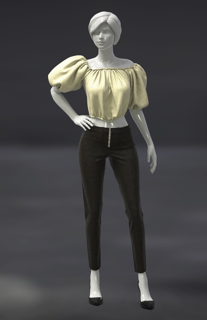 Marvelous Female Pants 3D Model - TurboSquid 1392804