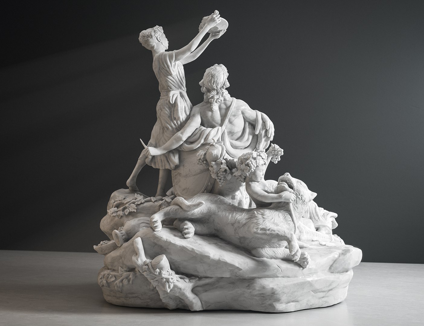 Renaissance Statue Diorama Model - TurboSquid 2064641