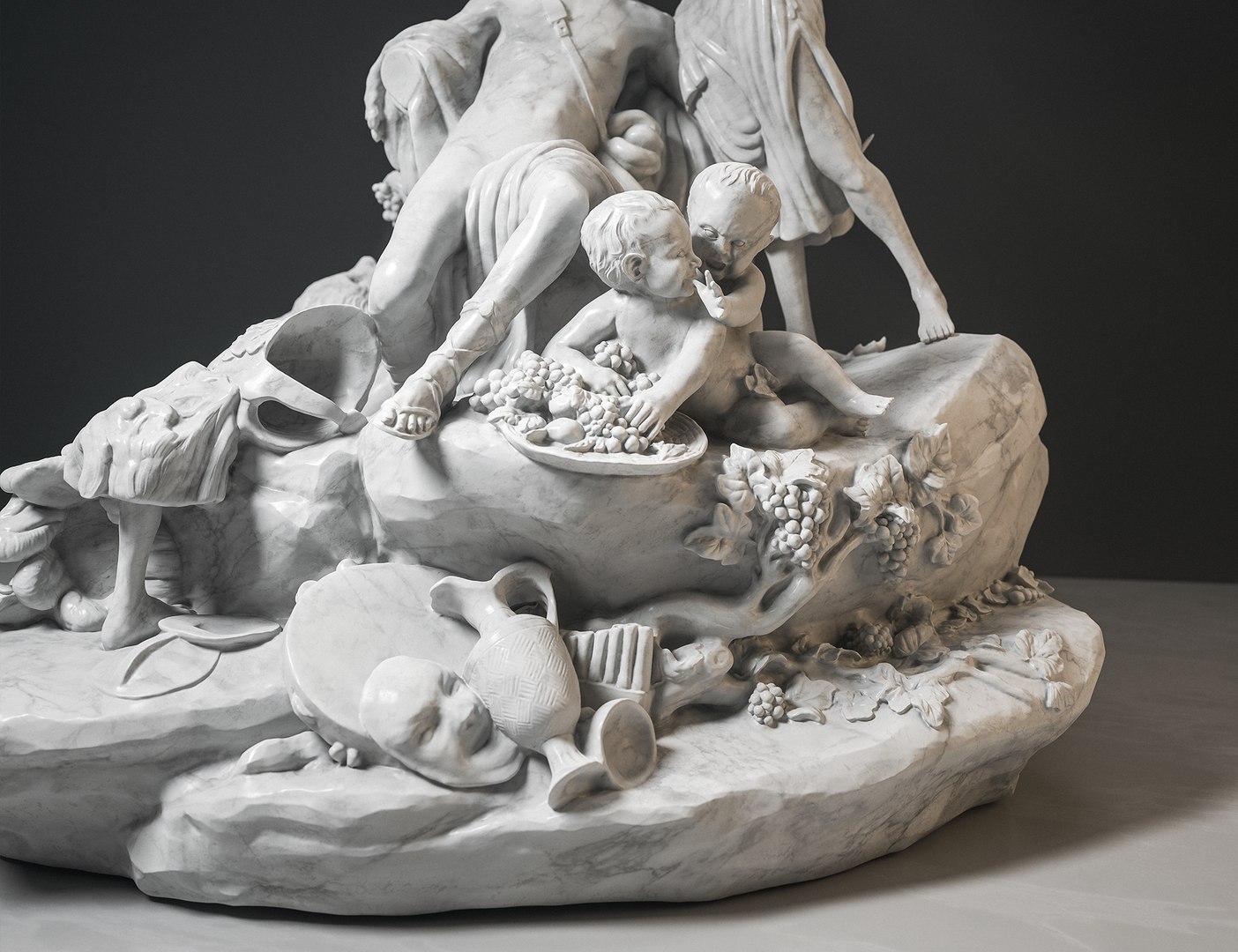 Renaissance Statue Diorama Model - TurboSquid 2064641