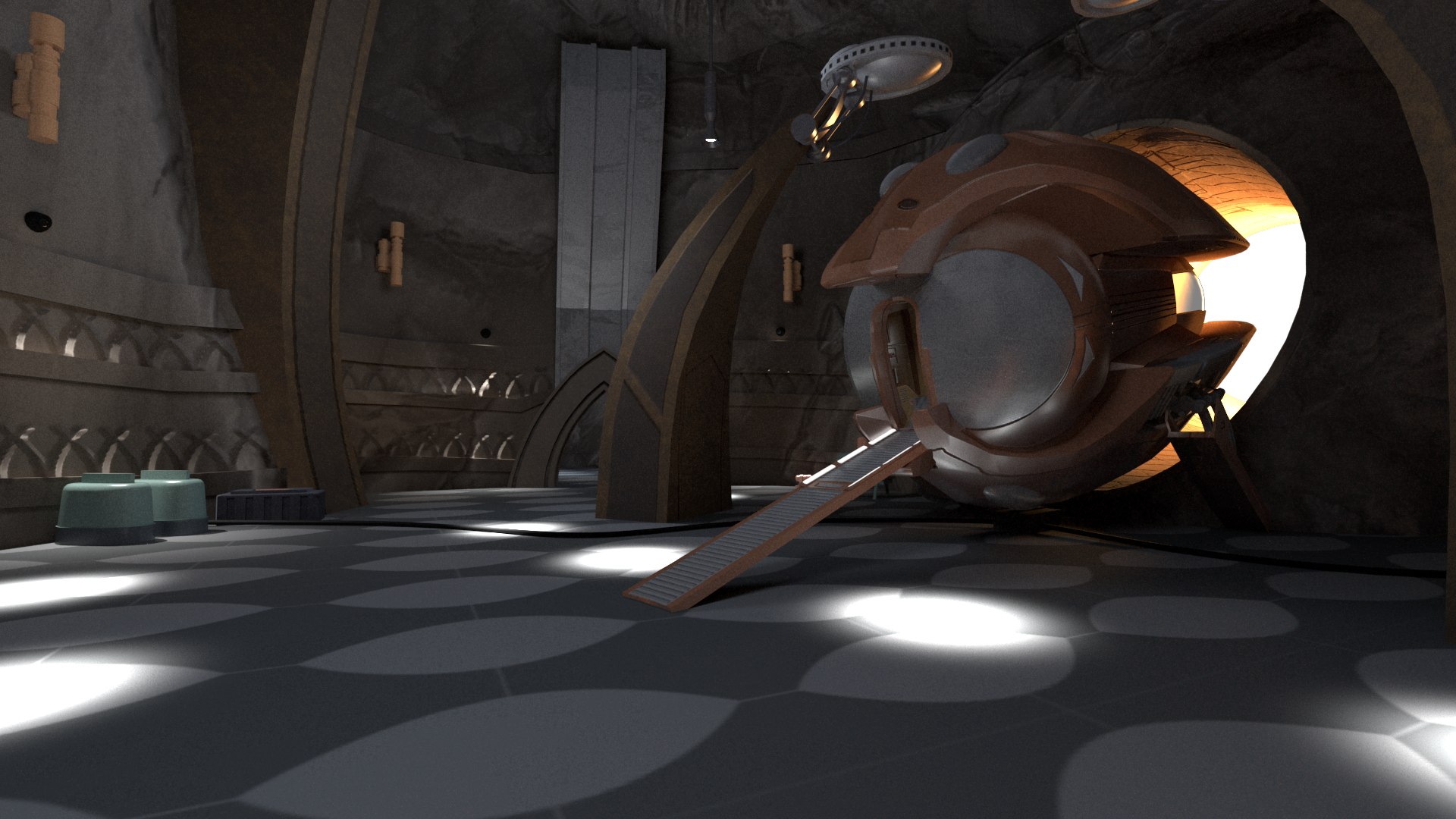 3D Star Wars - Dooku's Secret Hangar - TurboSquid 1834719