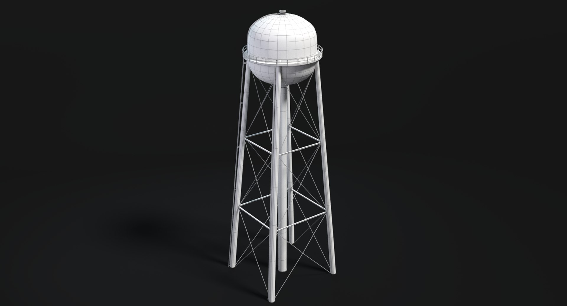 Water Tower 3d Model