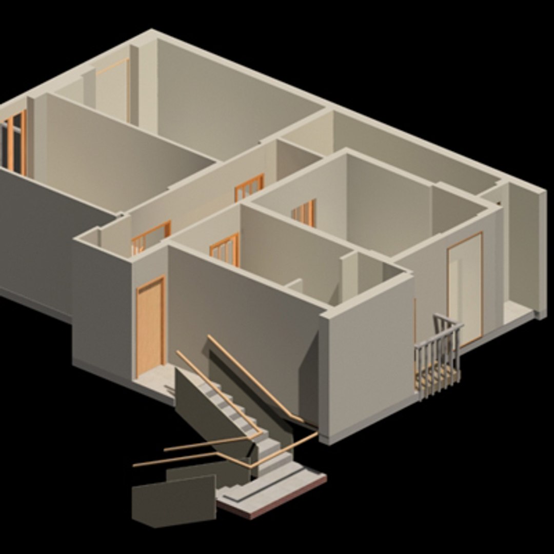 Radiosity Appartament 3d Model