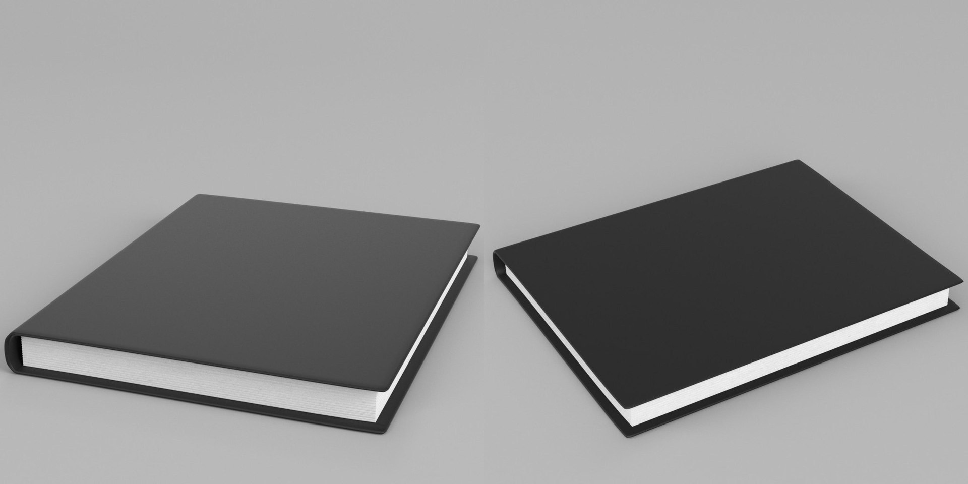 3d model books closed 1