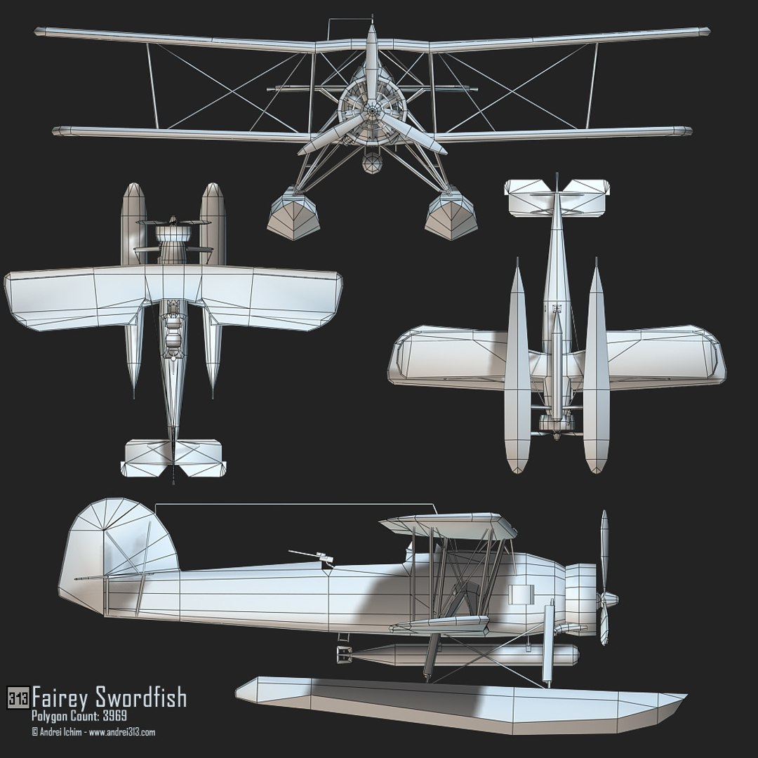 3d Model Fairey Swordfish