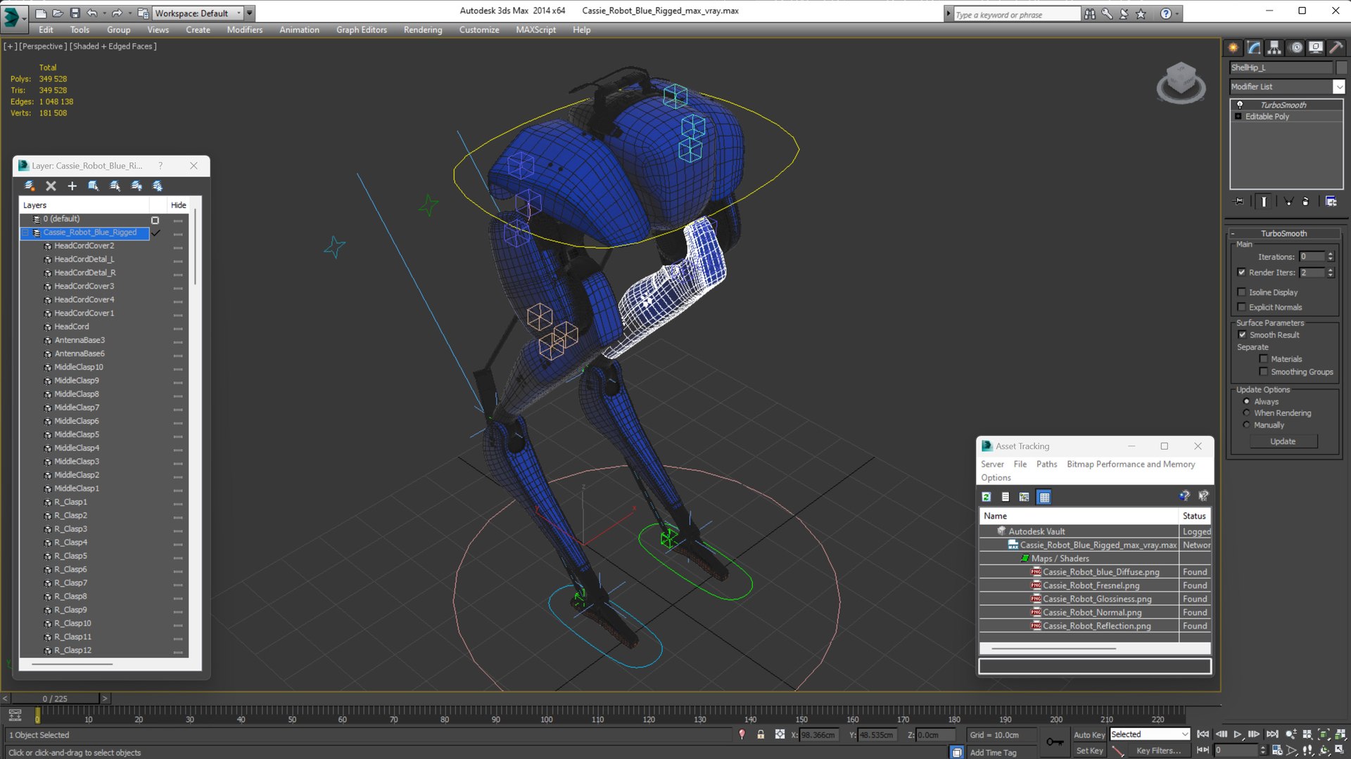 Cassie Robot Blue Rigged 3D - TurboSquid 2195773