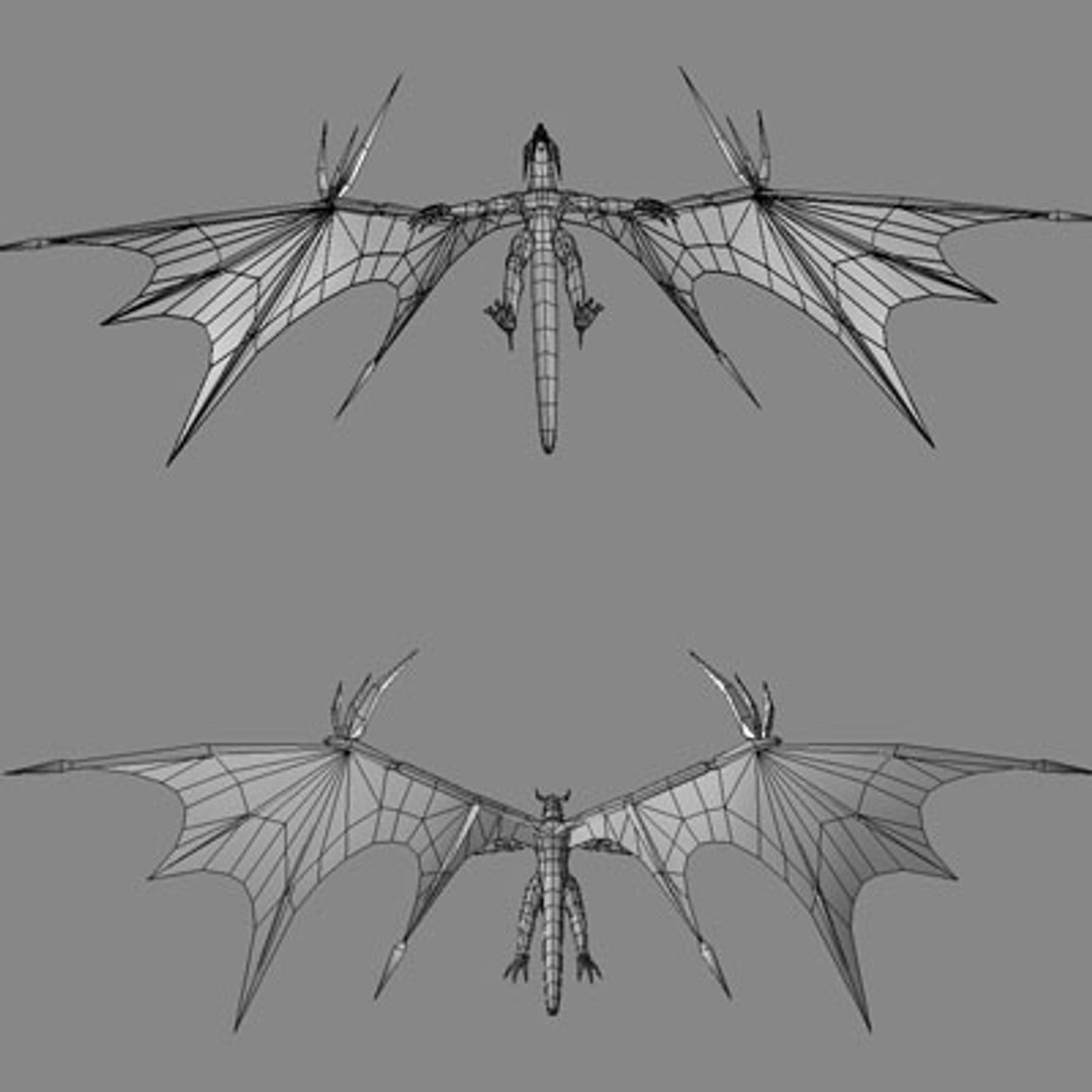 3d Dragon Bahamut Final Model