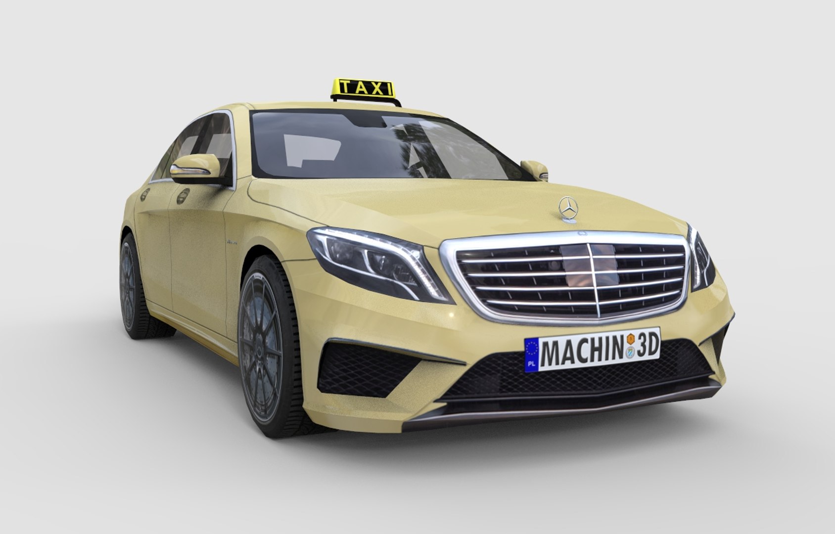 3d model german taxi