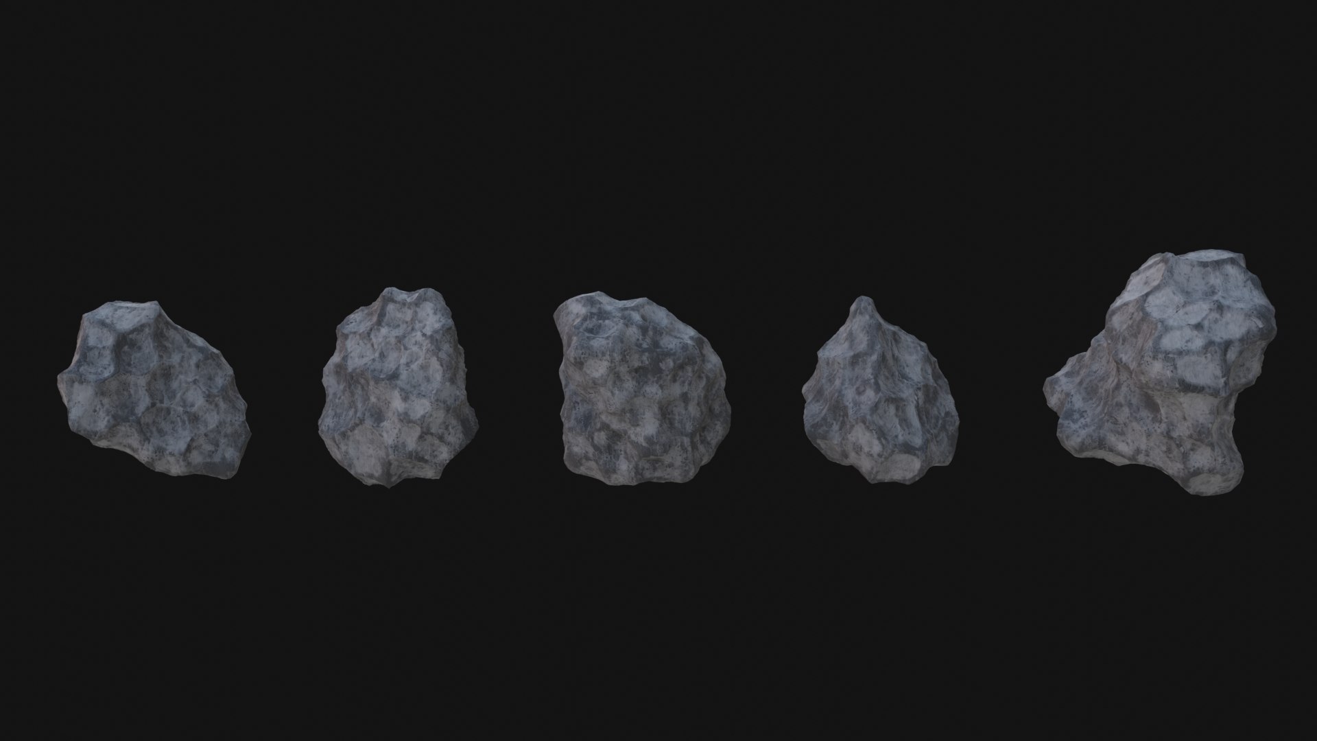 Asteroids 3D - TurboSquid 2181414