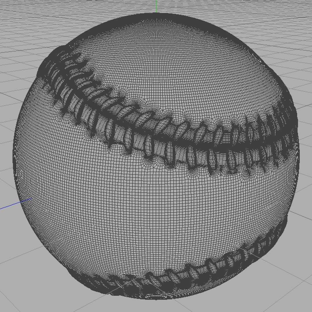 3d Baseball Stitches Seam Model