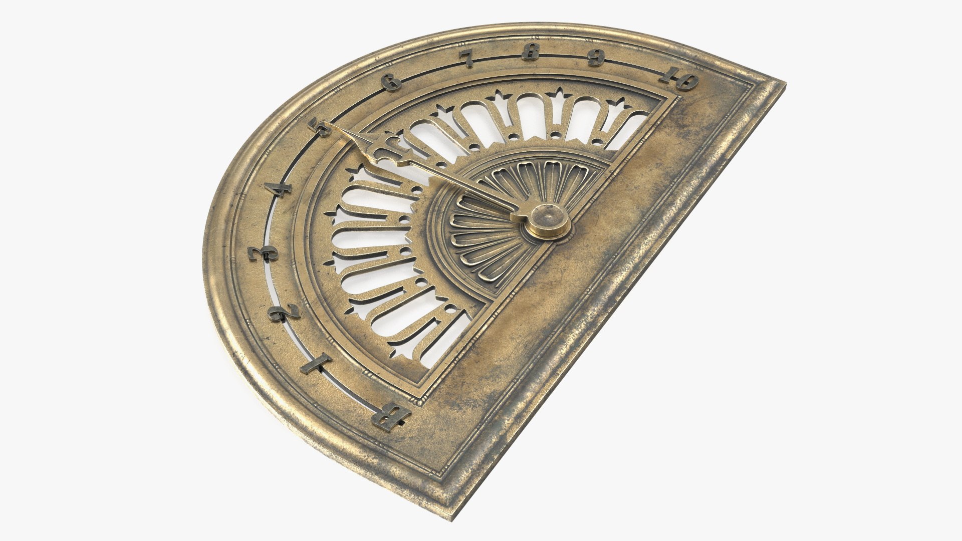 Old Elevator Floor Indicator Brass 3D Model - TurboSquid 2279866