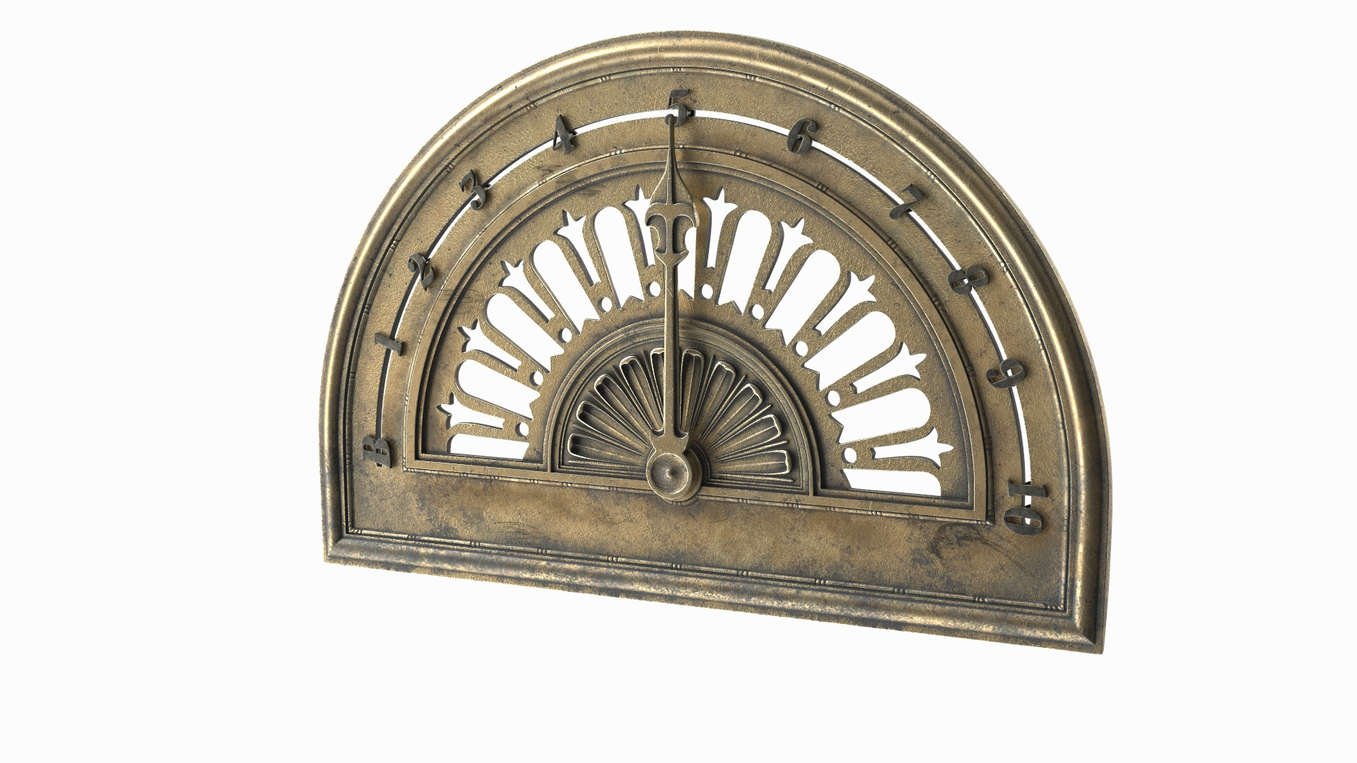 Old Elevator Floor Indicator Brass 3D Model - TurboSquid 2279866