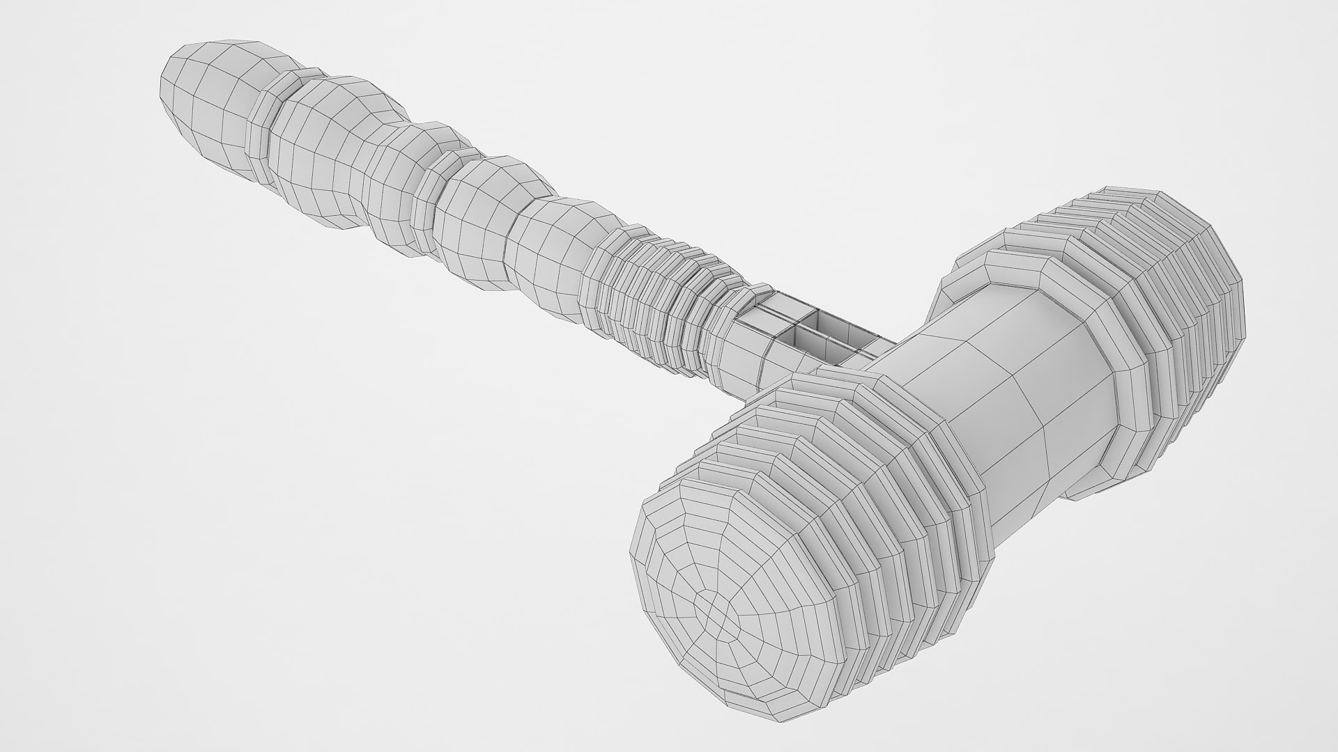 Plastic Toy Hammer 02 3D model - TurboSquid 1782649