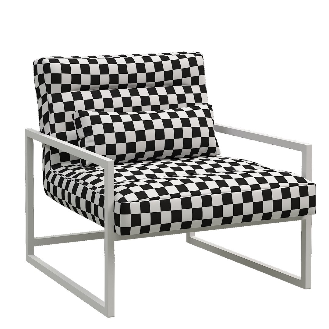 3D Michael Loft Steel Armchair Model - TurboSquid 1445664