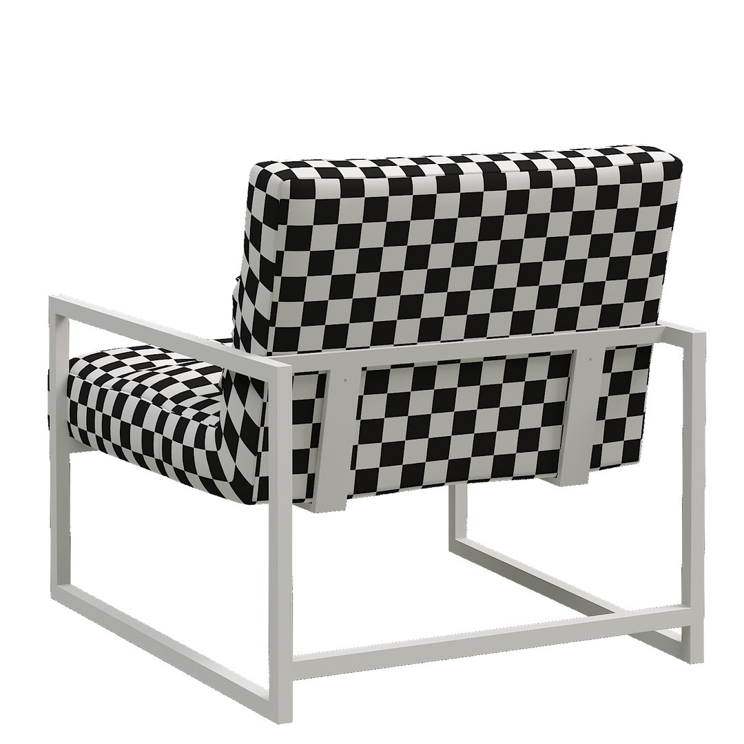 3D Michael Loft Steel Armchair Model - TurboSquid 1445664